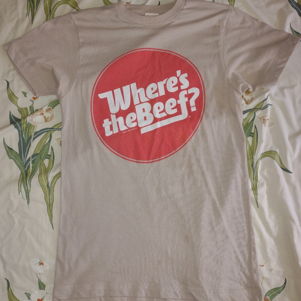 Vintage Homage Wendy’s “Where’s The Beef?” Shirt Adul… - Gem